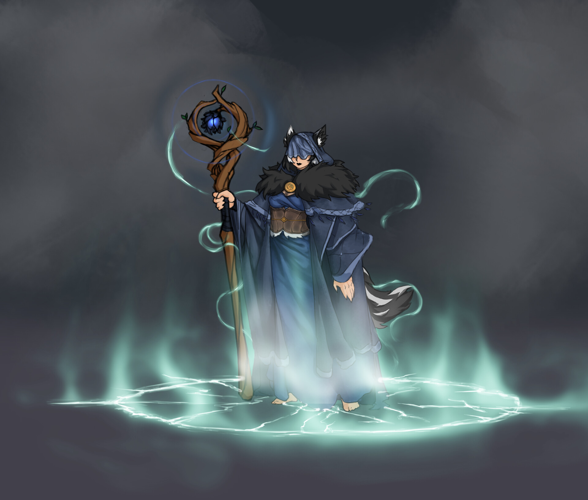 ArtStation - Willow, Priestess of Death commission