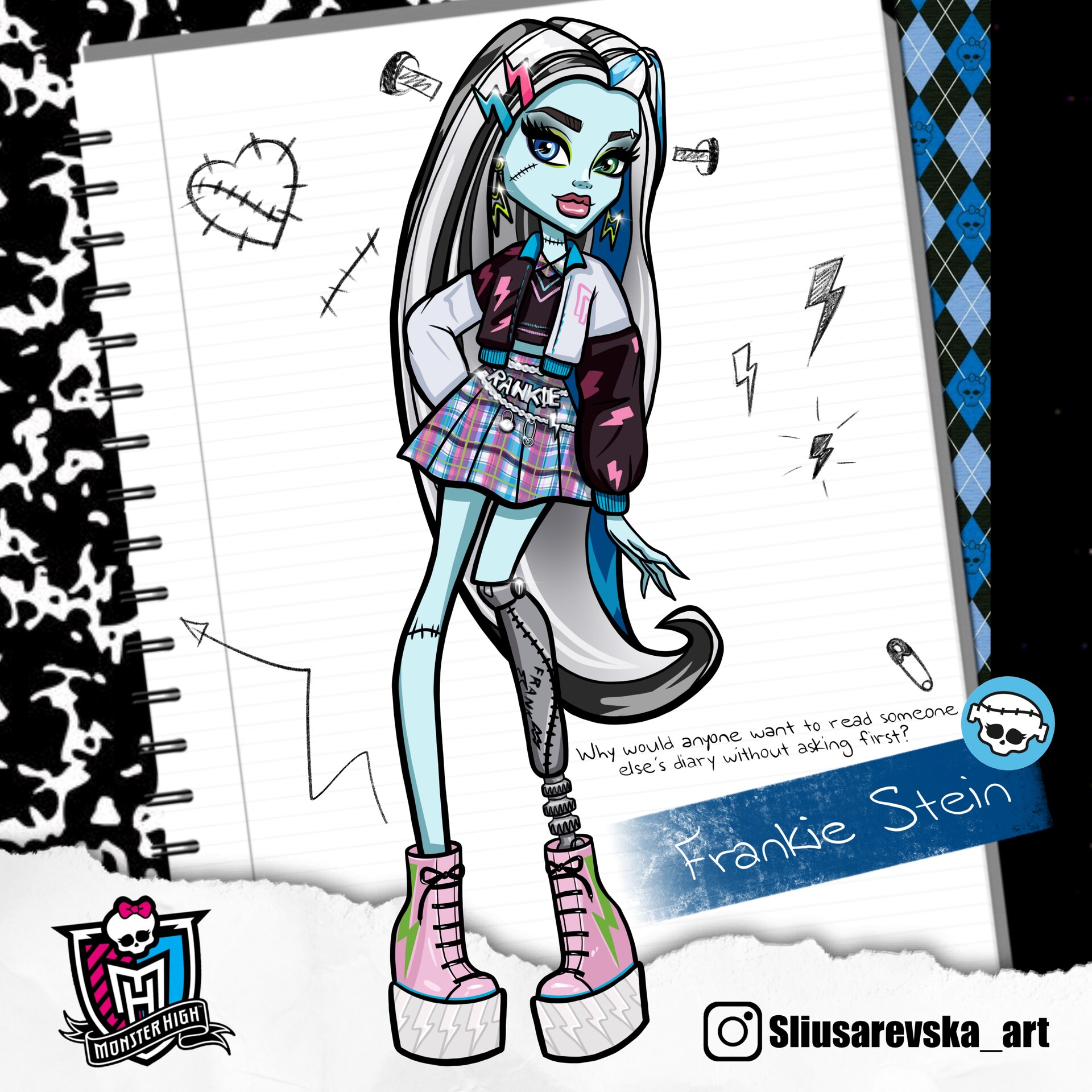coloring pages monster high frankie