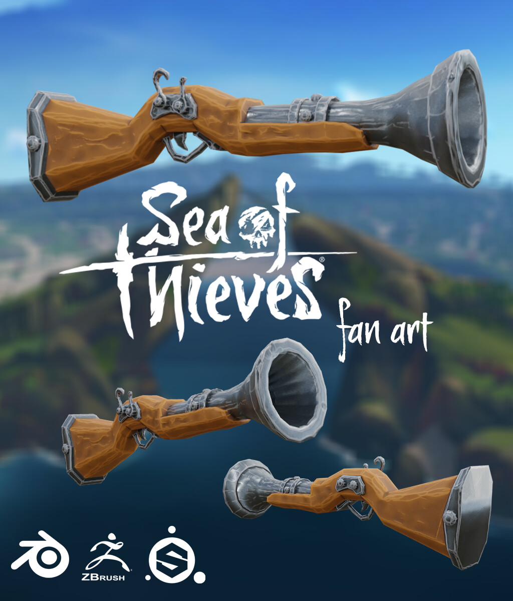 ArtStation - stylized weapon