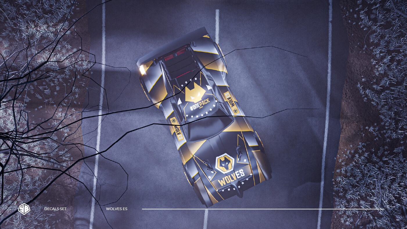 Younes A. - WOLVES ESPORTS | RLCS Decals concept ( full kit )