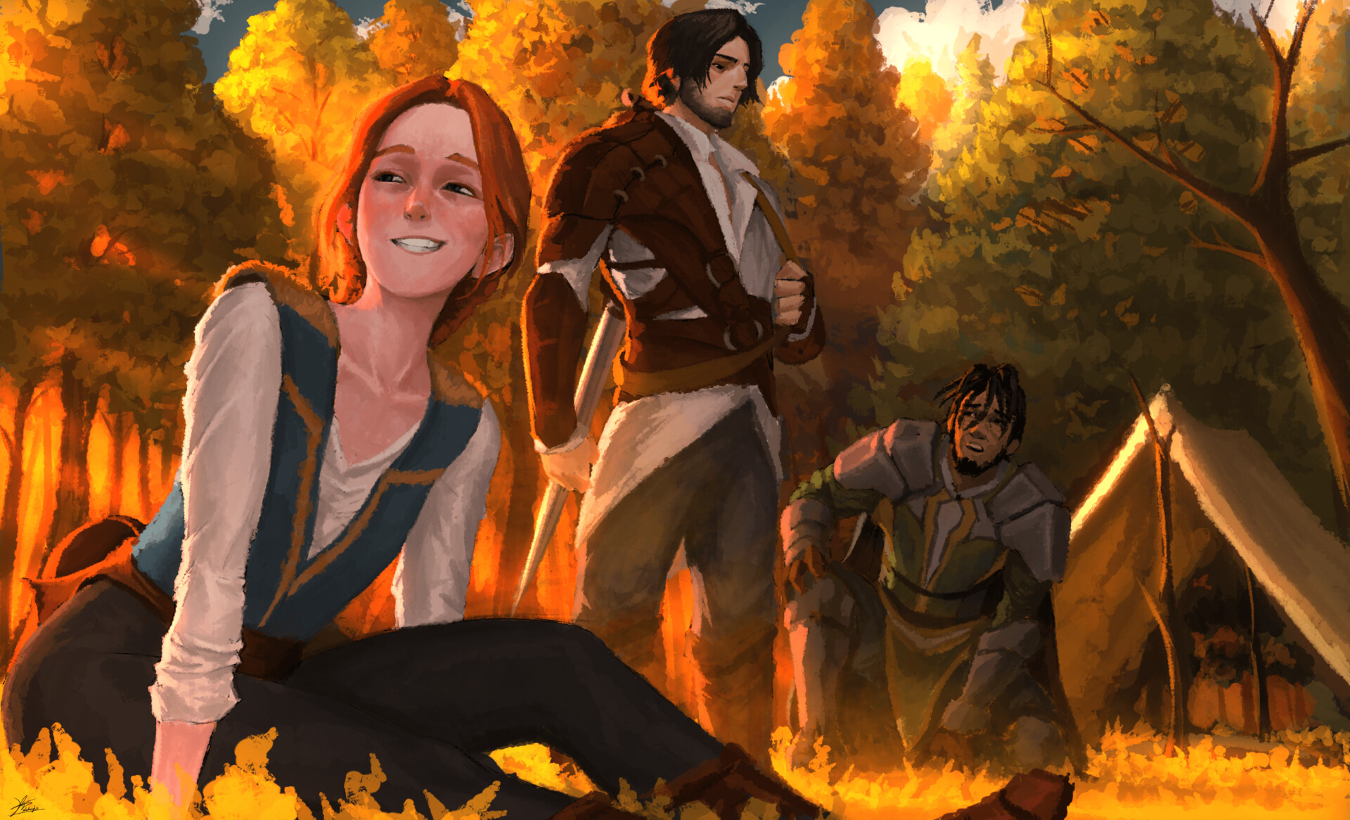 ArtStation - Autumn Falls