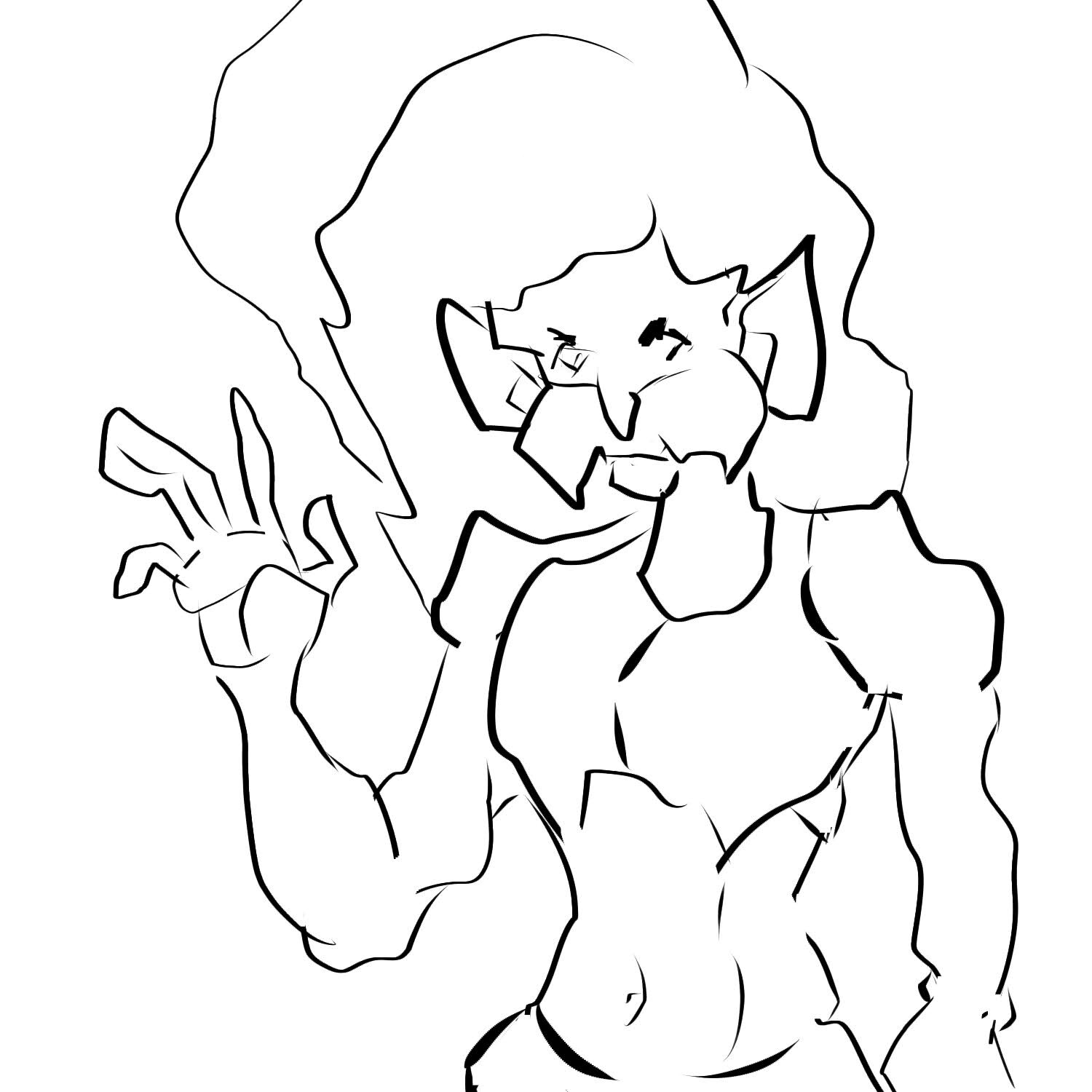 ArtStation - Dwarf Warrior (Sketch)