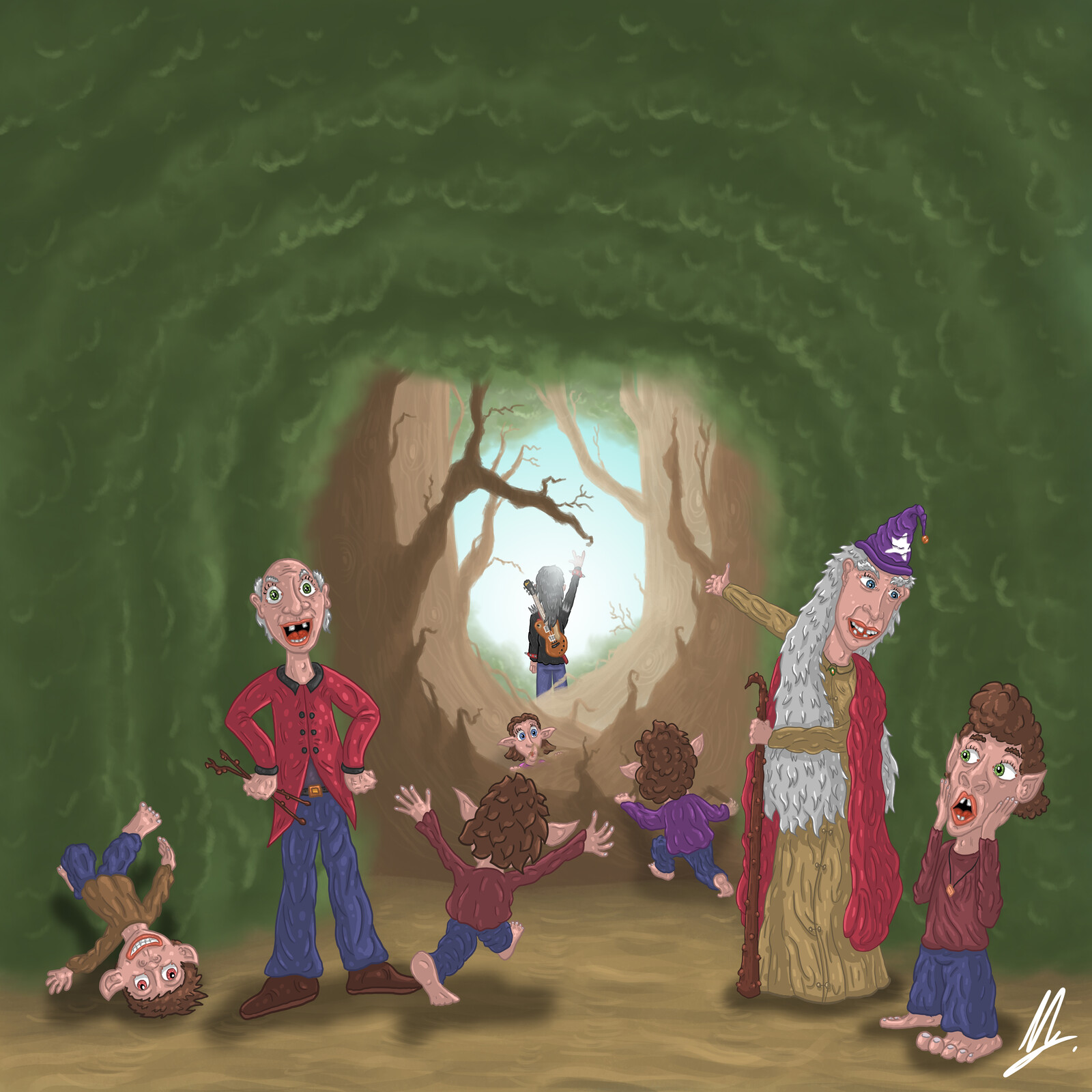 Matthew Cornes - Crimson Creatures: Gig/ Social Media Promotion Art