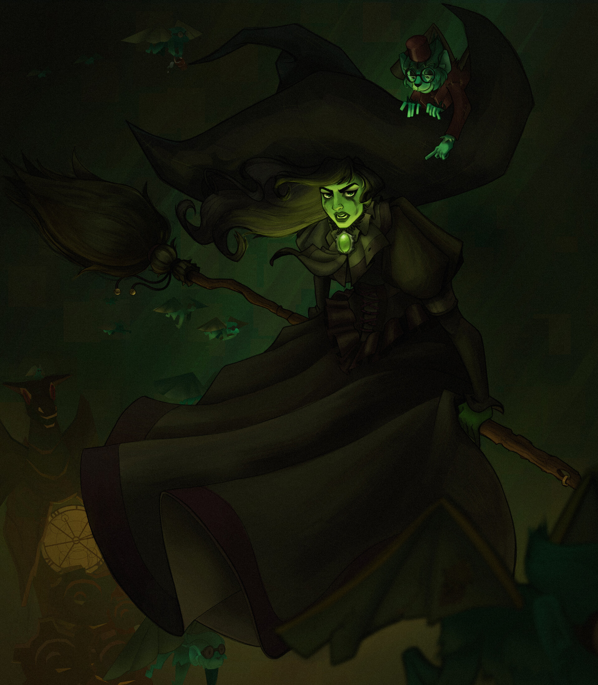 ArtStation - Elphie, The Wicked witch of the west