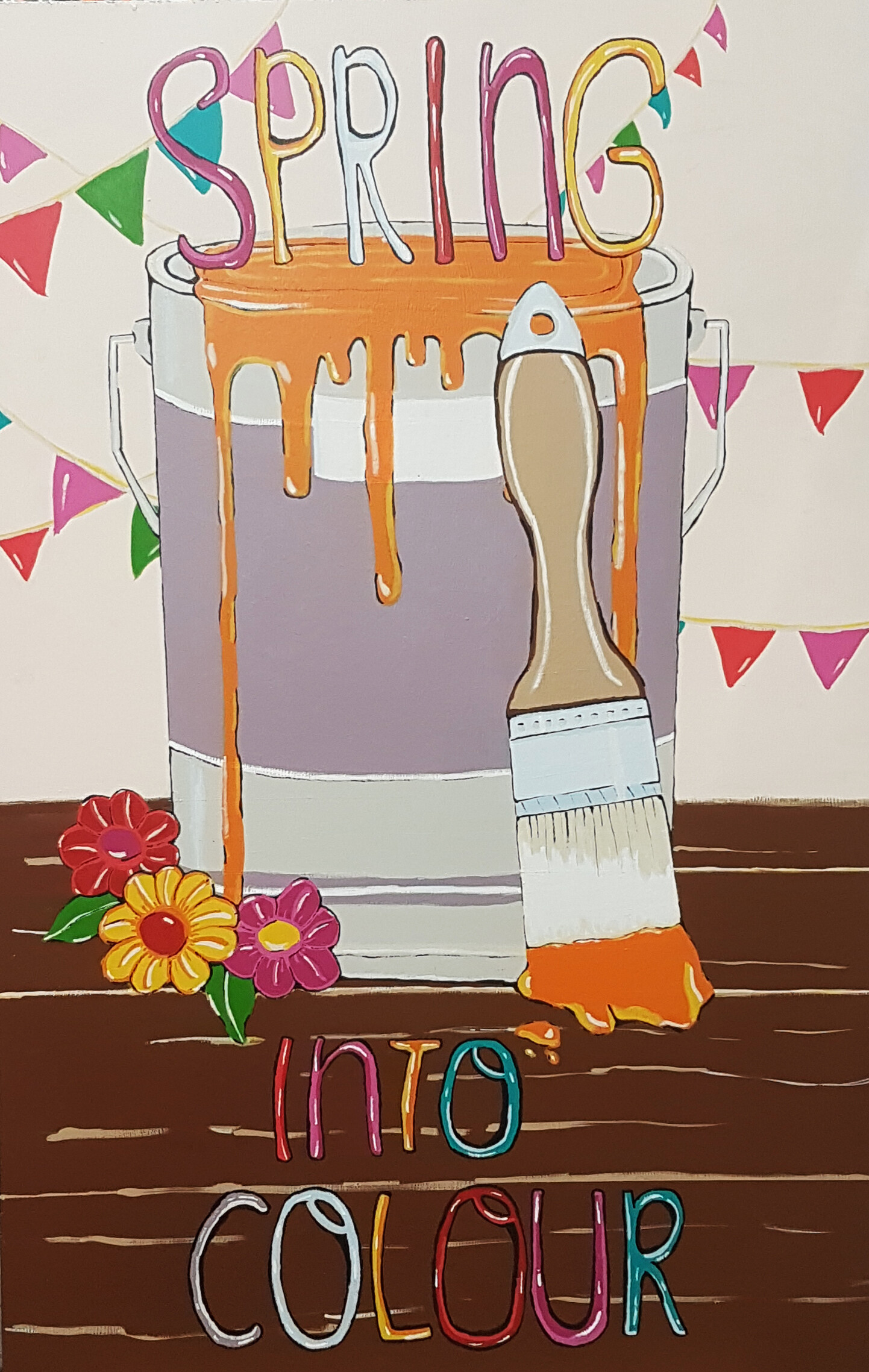 ArtStation - Spring Into Colour Sign