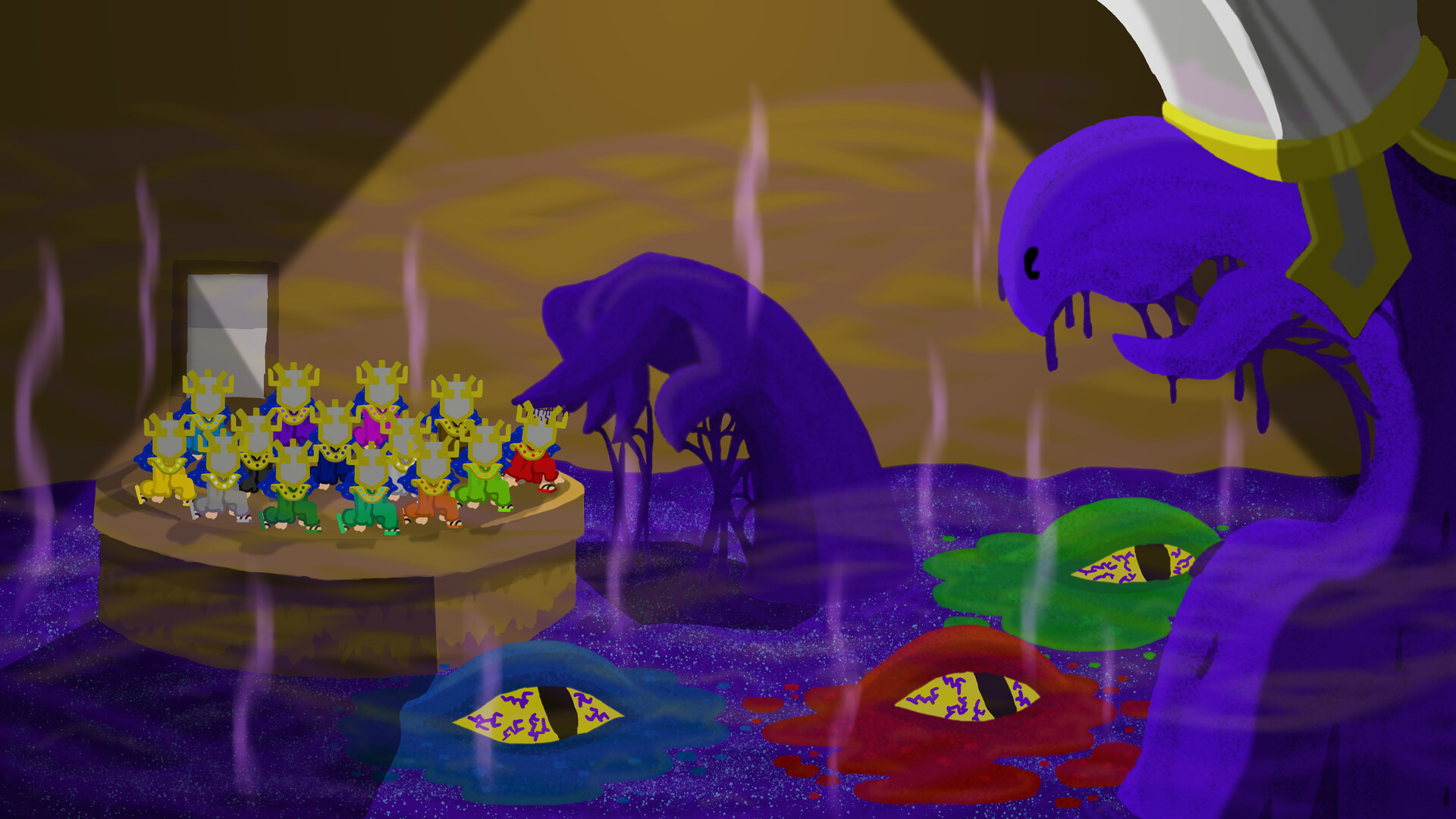 ArtStation - King Choas and the Priestesses