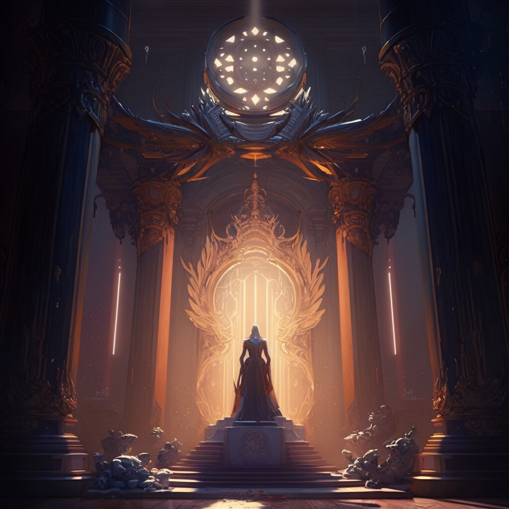 ArtStation - The Reign of Darkness: A Portrait of the Mighty King in ...