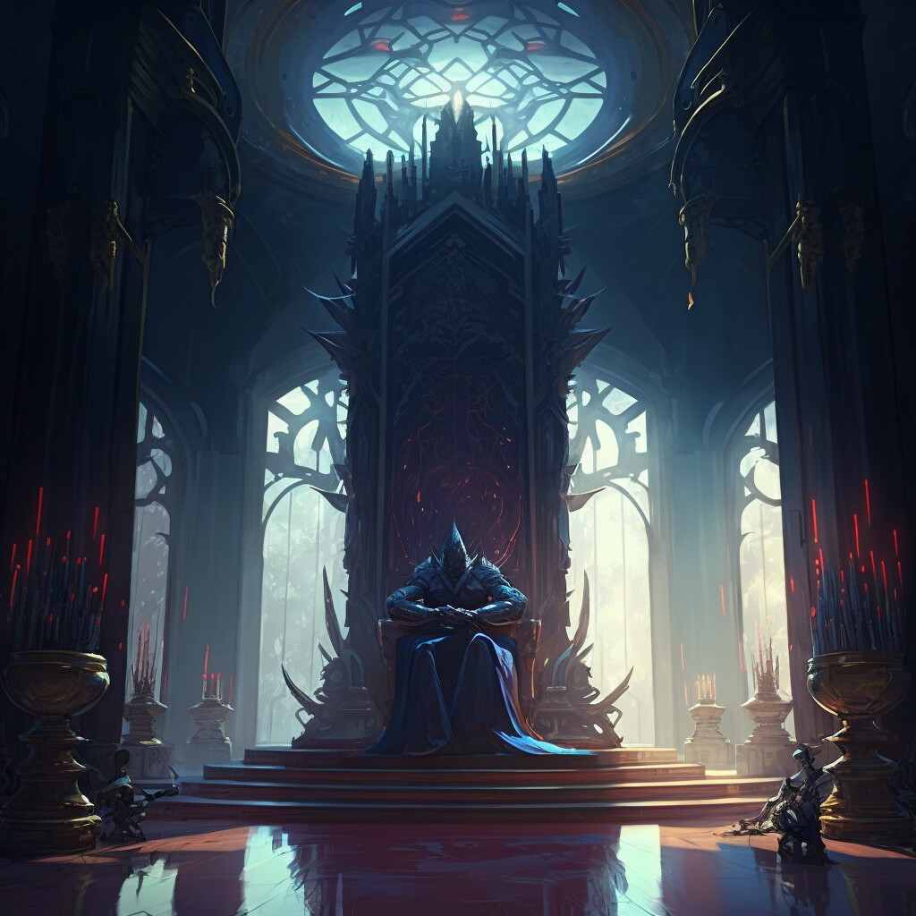 ArtStation - The Reign of Darkness: A Portrait of the Mighty King in ...