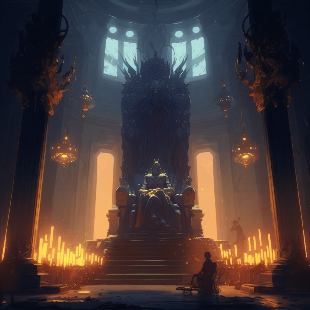 ArtStation - The Reign of Darkness: A Portrait of the Mighty King in ...