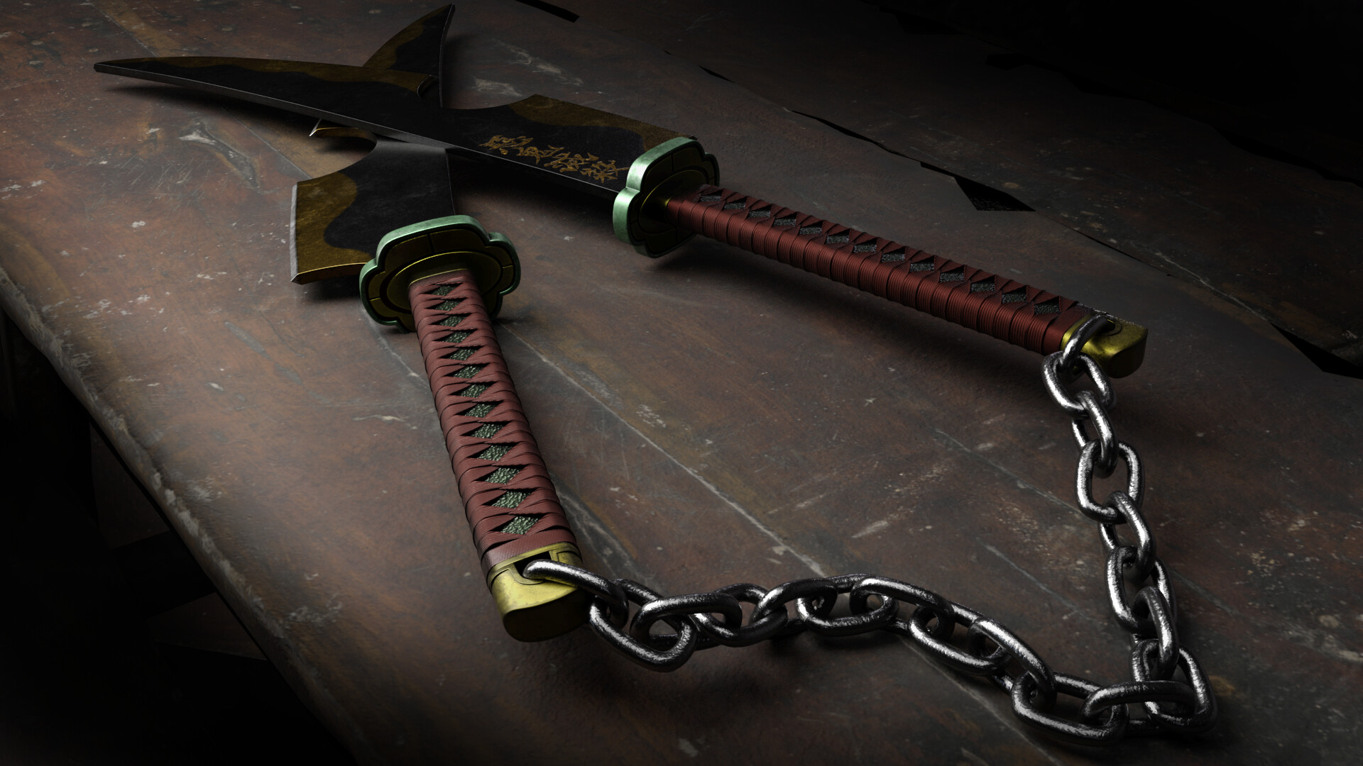 Alex Jung - Demon Slayer Uzui Tengen weapon