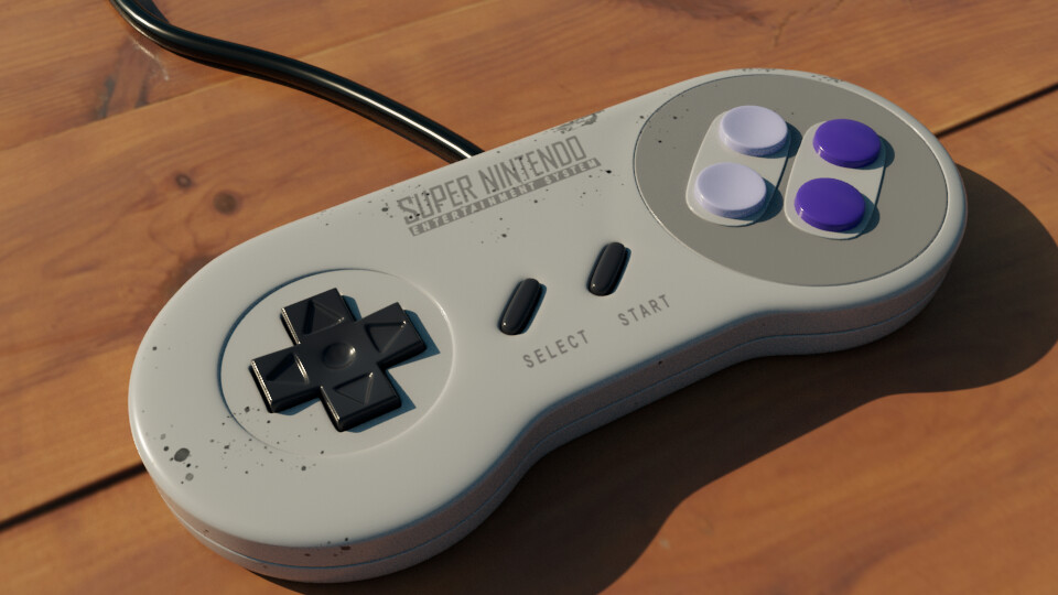 ArtStation - SNES Controller