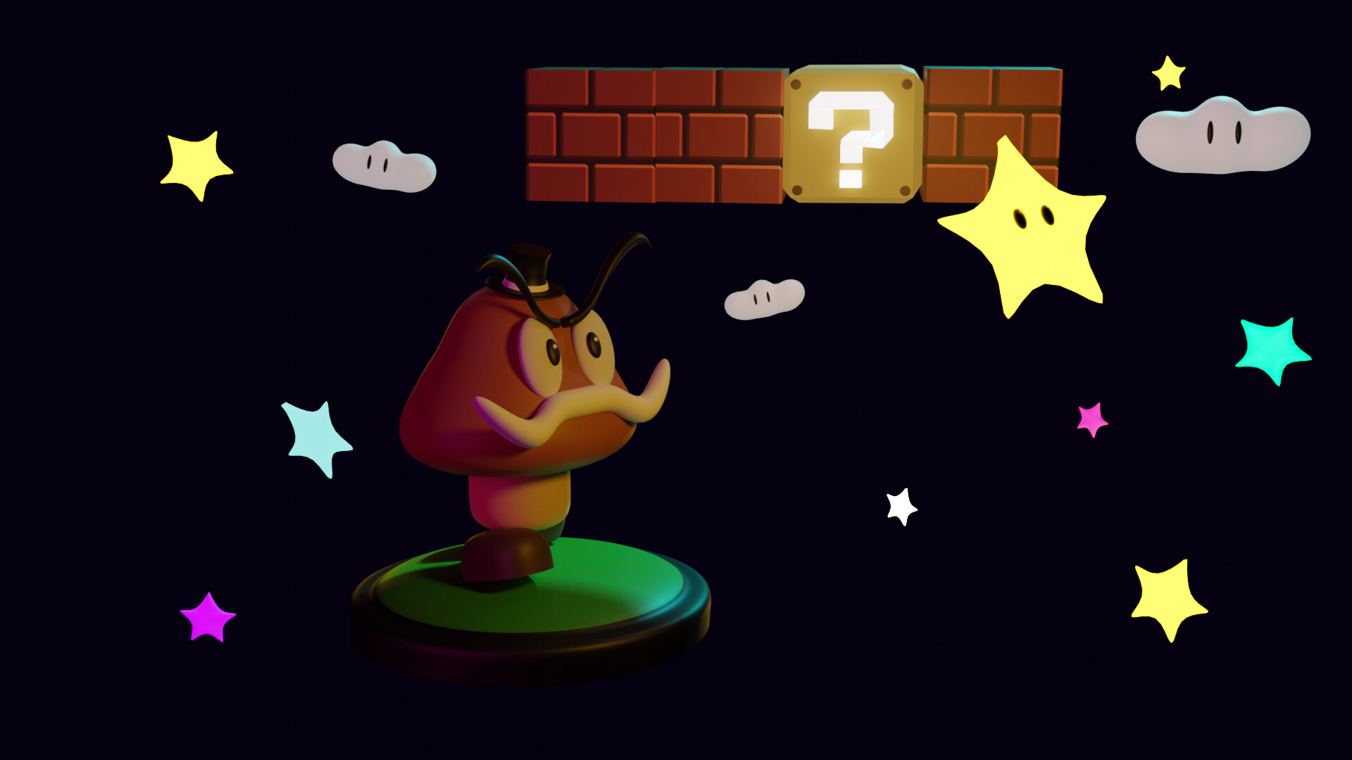 ArtStation - Goomba render - Fan art