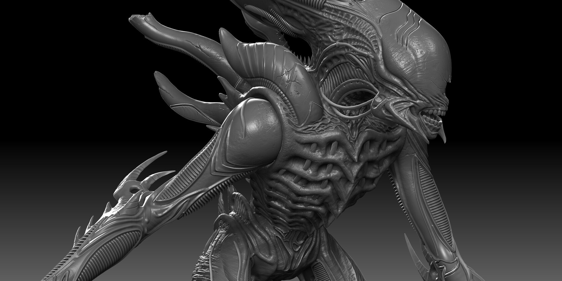 Andrew Ooi - Xeno Raven sculpt