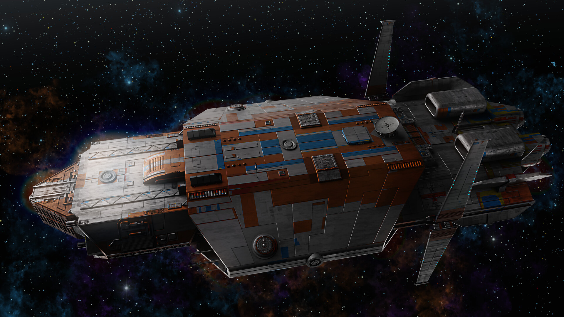 ArtStation - The Turtle | Spaceship kitbash