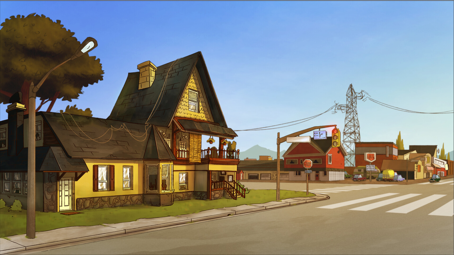 ArtStation - Suburban Streets