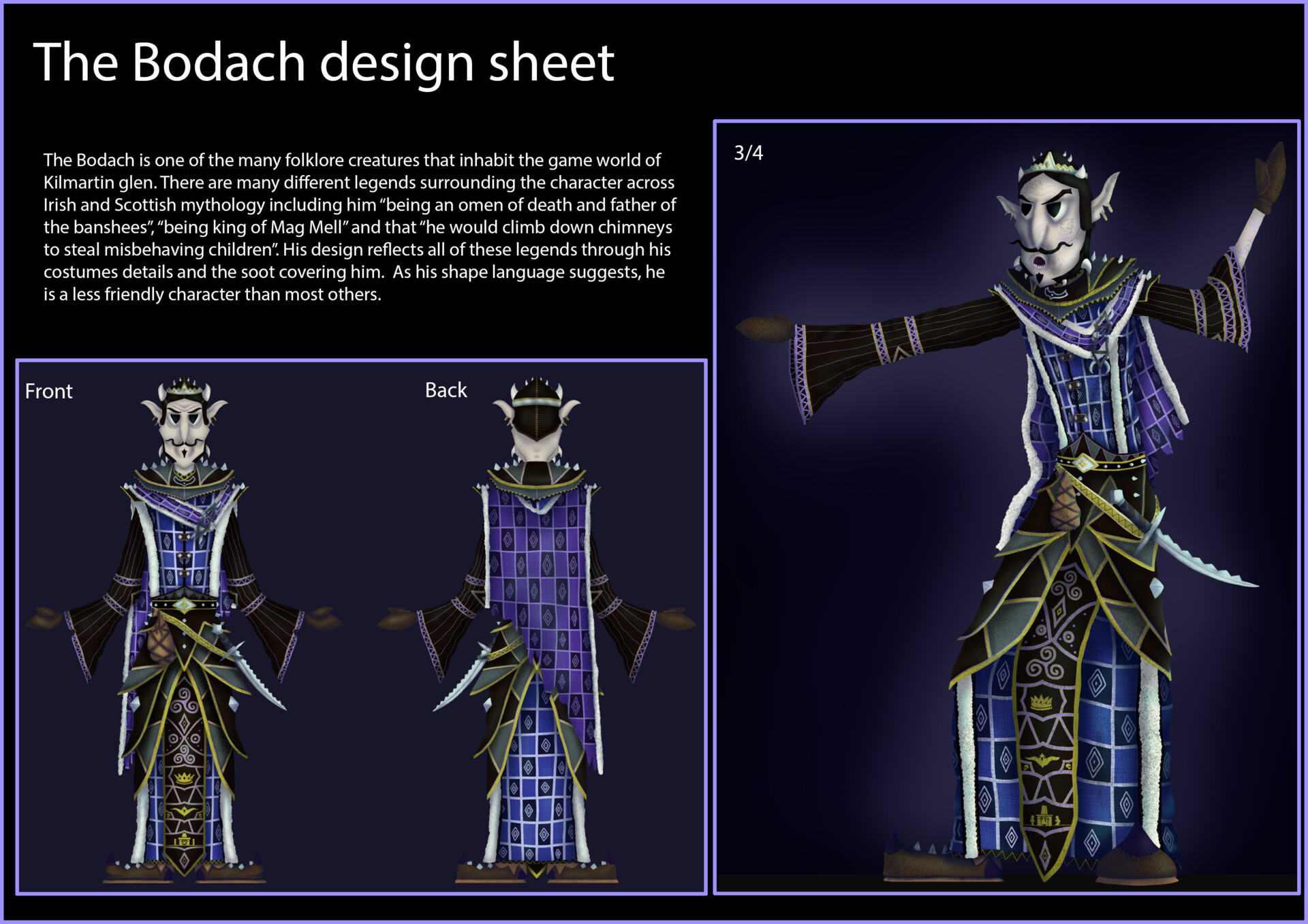 ArtStation - The Bodach character design sheet