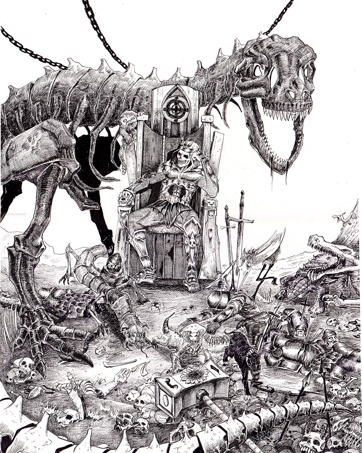 ArtStation - Death Knight + Deathlock + Beast Master