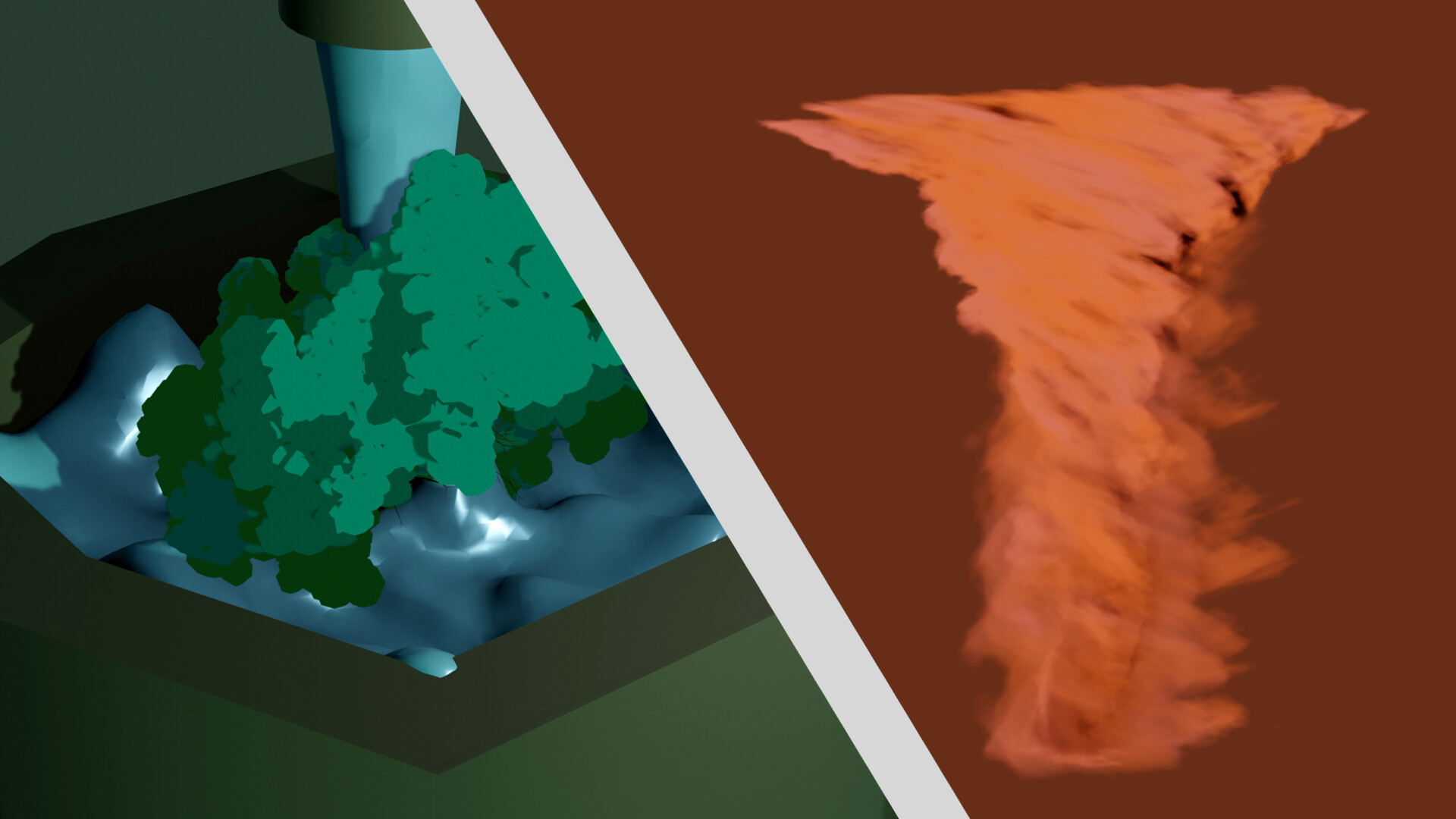 ArtStation - TREE AND TORNADO VFX