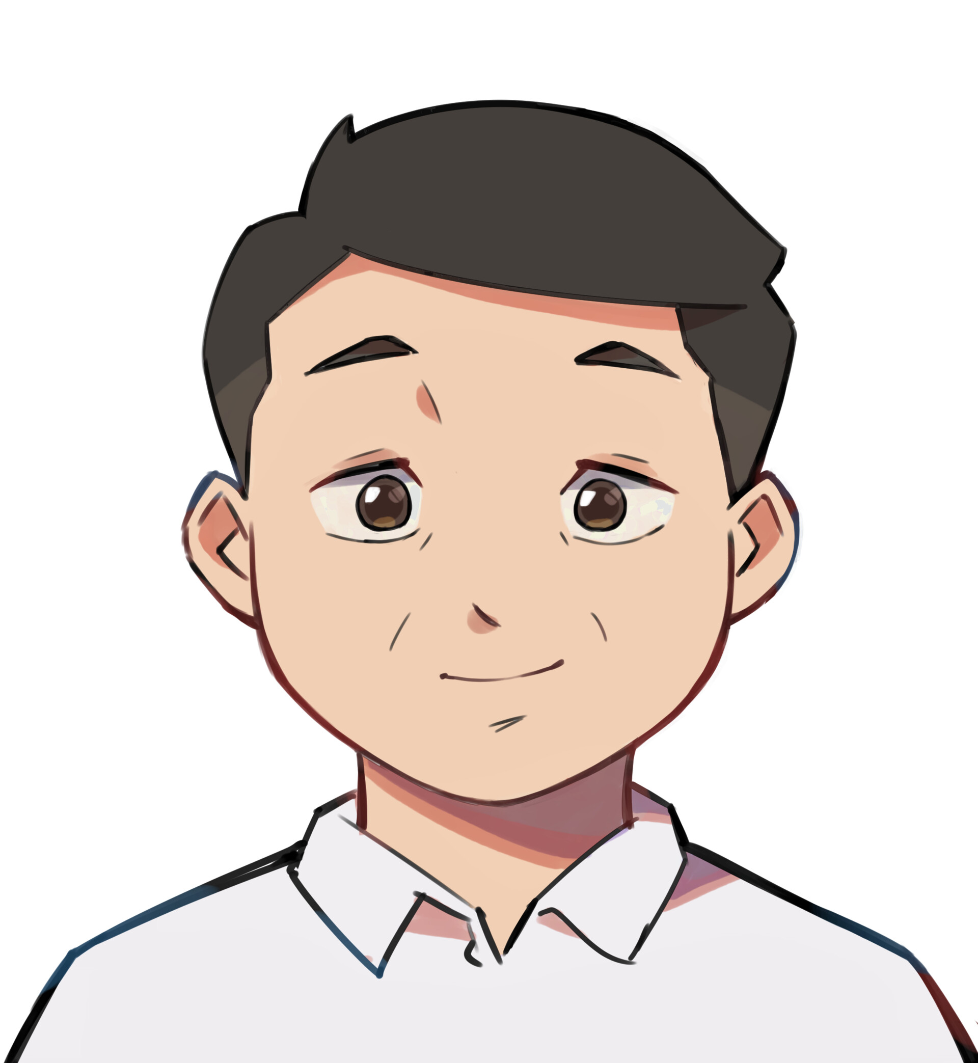 ArtStation - My father's cartoon portrait