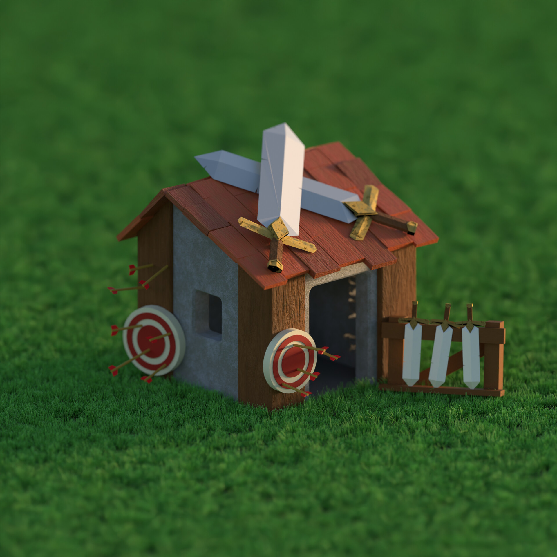 ArtStation - Level - 4 Barrack From COC