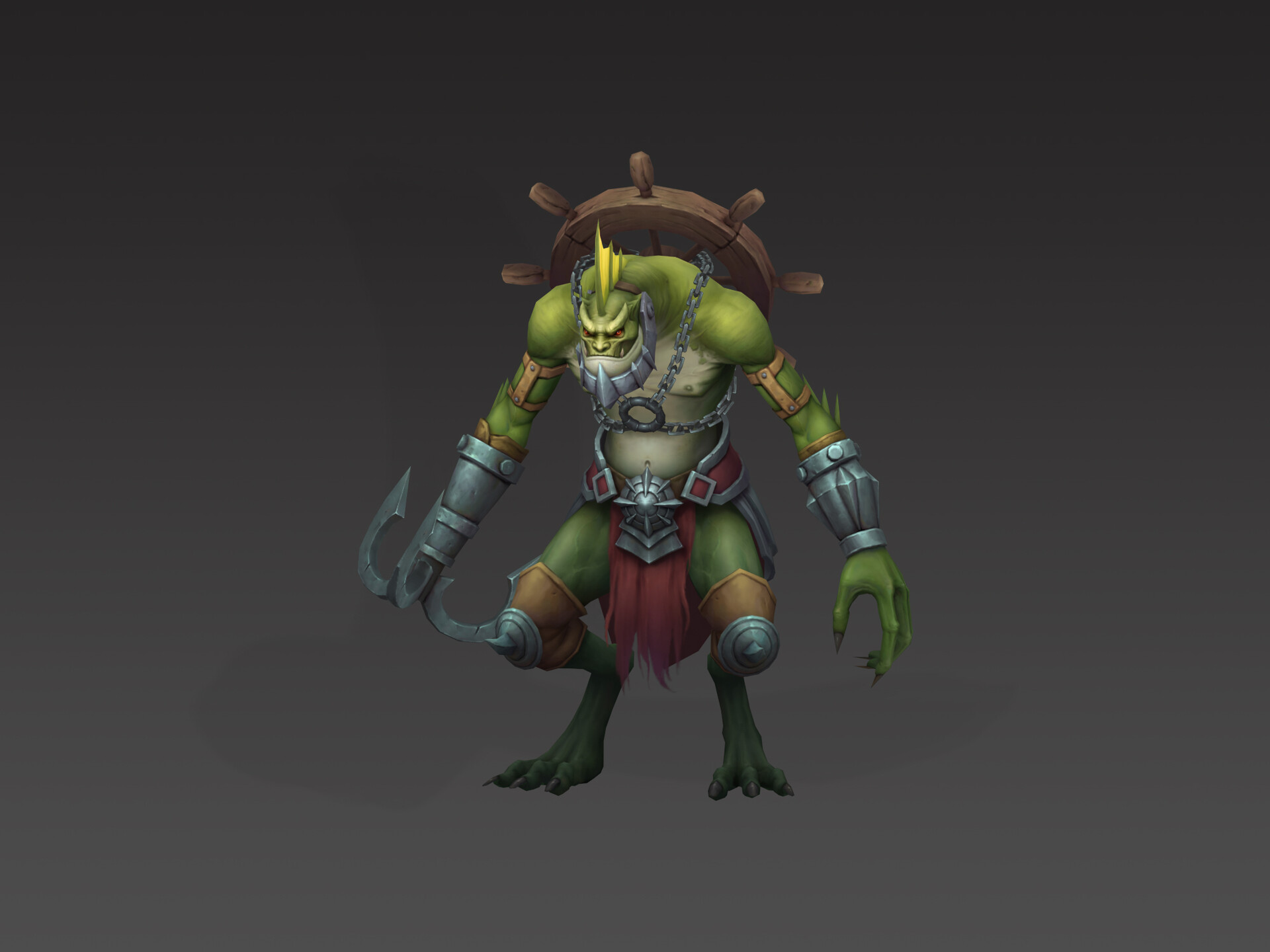 ArtStation - 3d green monster