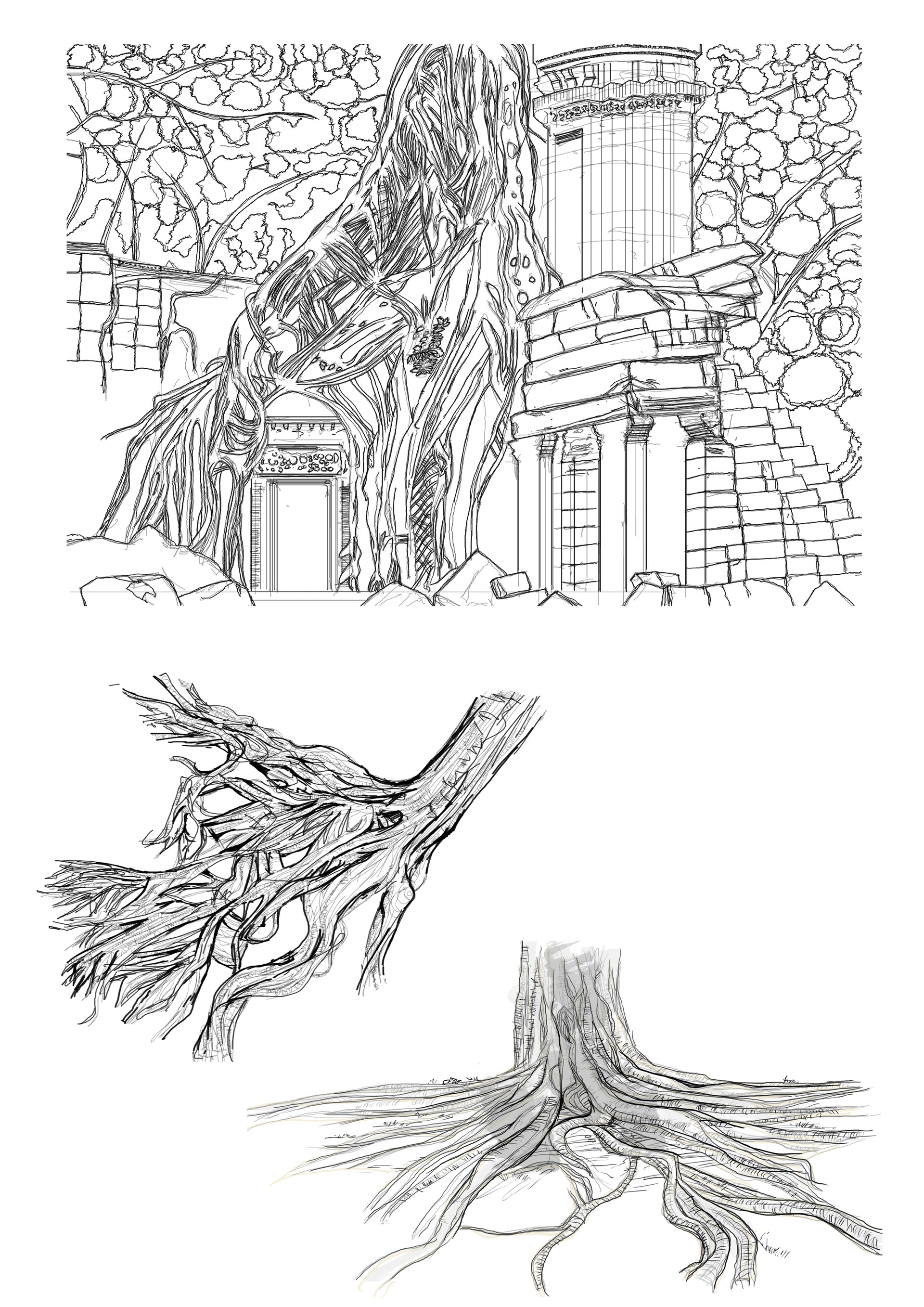 ArtStation - Angkor wat line