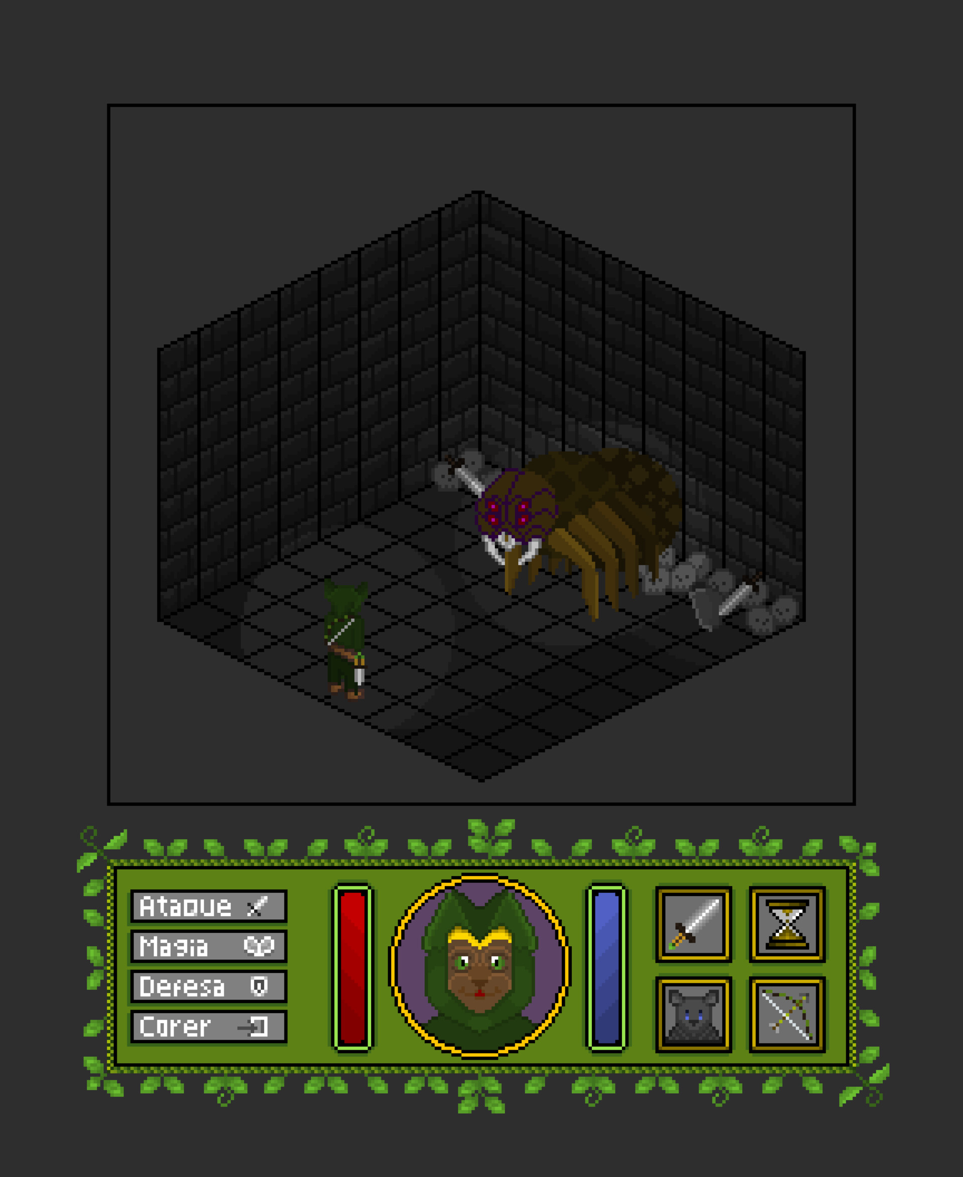 ArtStation - Game HUD (Isometric pixel art)