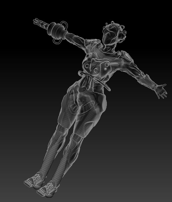 Nathan Ng - MurderBot Fan Art | All Systems Red | ZBrush Sculpt