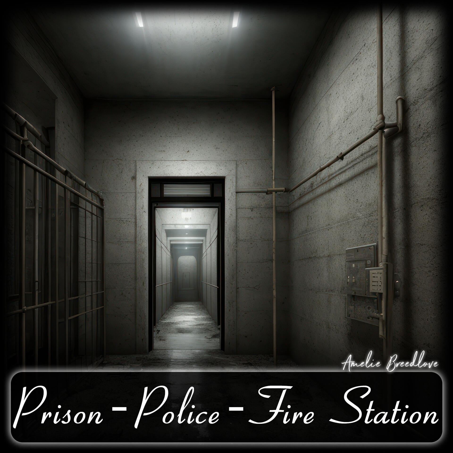 ArtStation - 500 Prison - Police Station - Fire Station | Interior ...