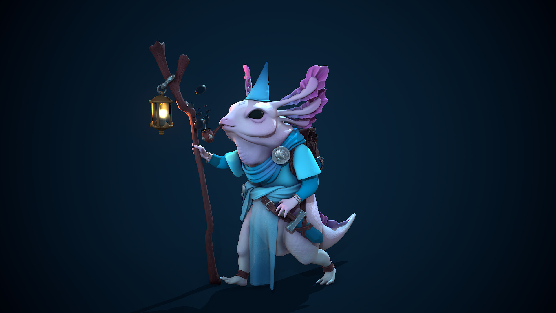 ArtStation - Axolotl Adventurer