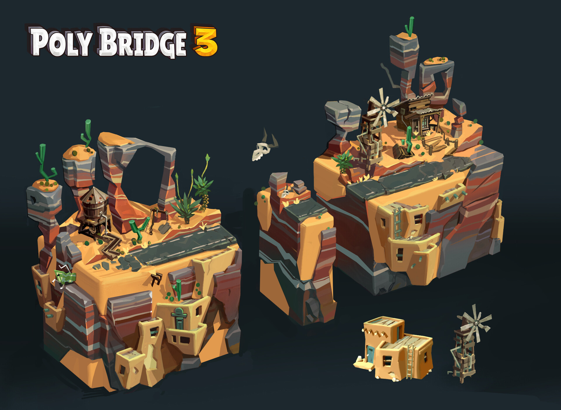 Scott Pellico - Poly Bridge 3 - Rustic Barrens