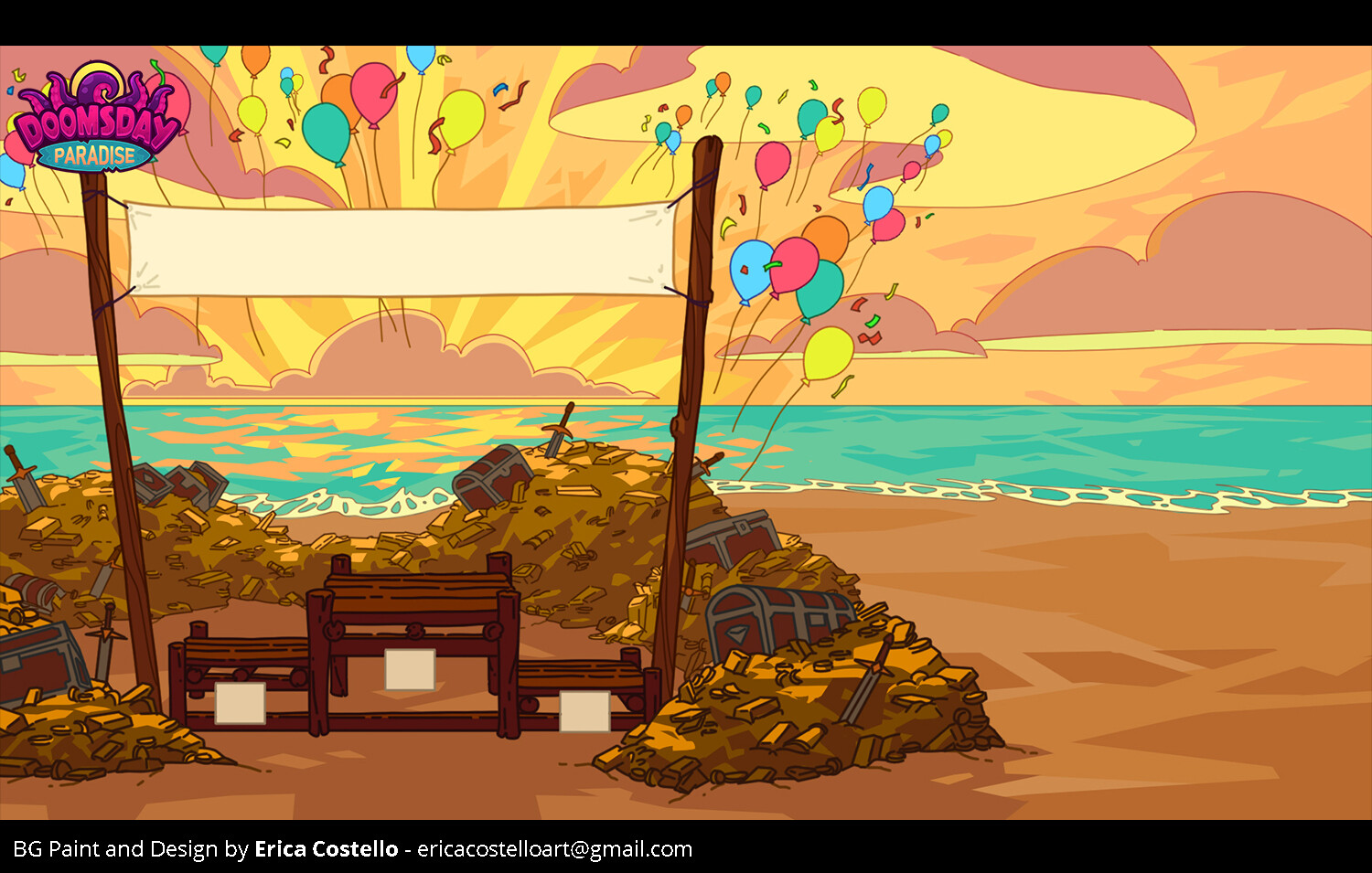 ArtStation - Doomsday Paradise Beach Podium