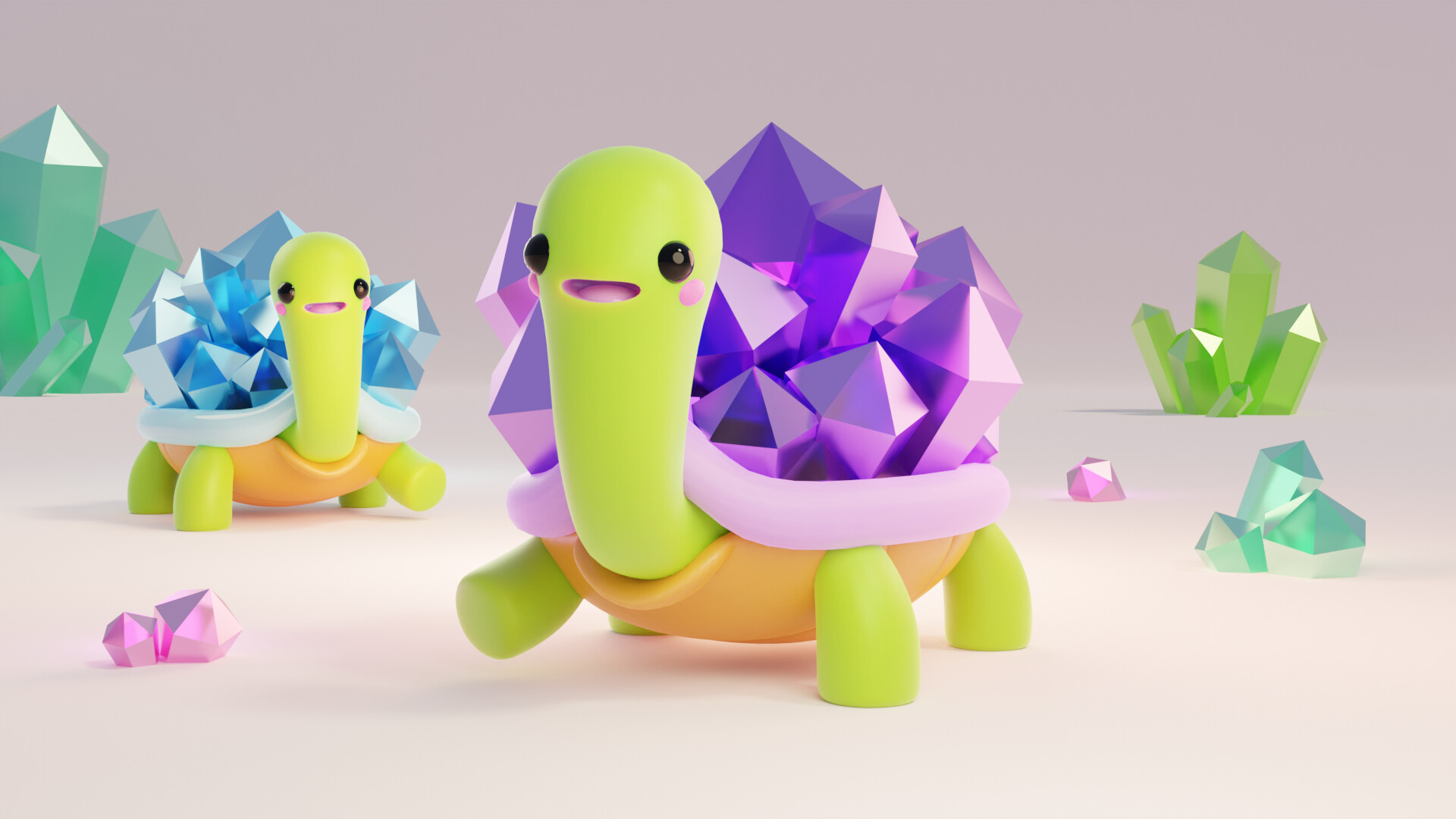 ArtStation - Crystal Turtles