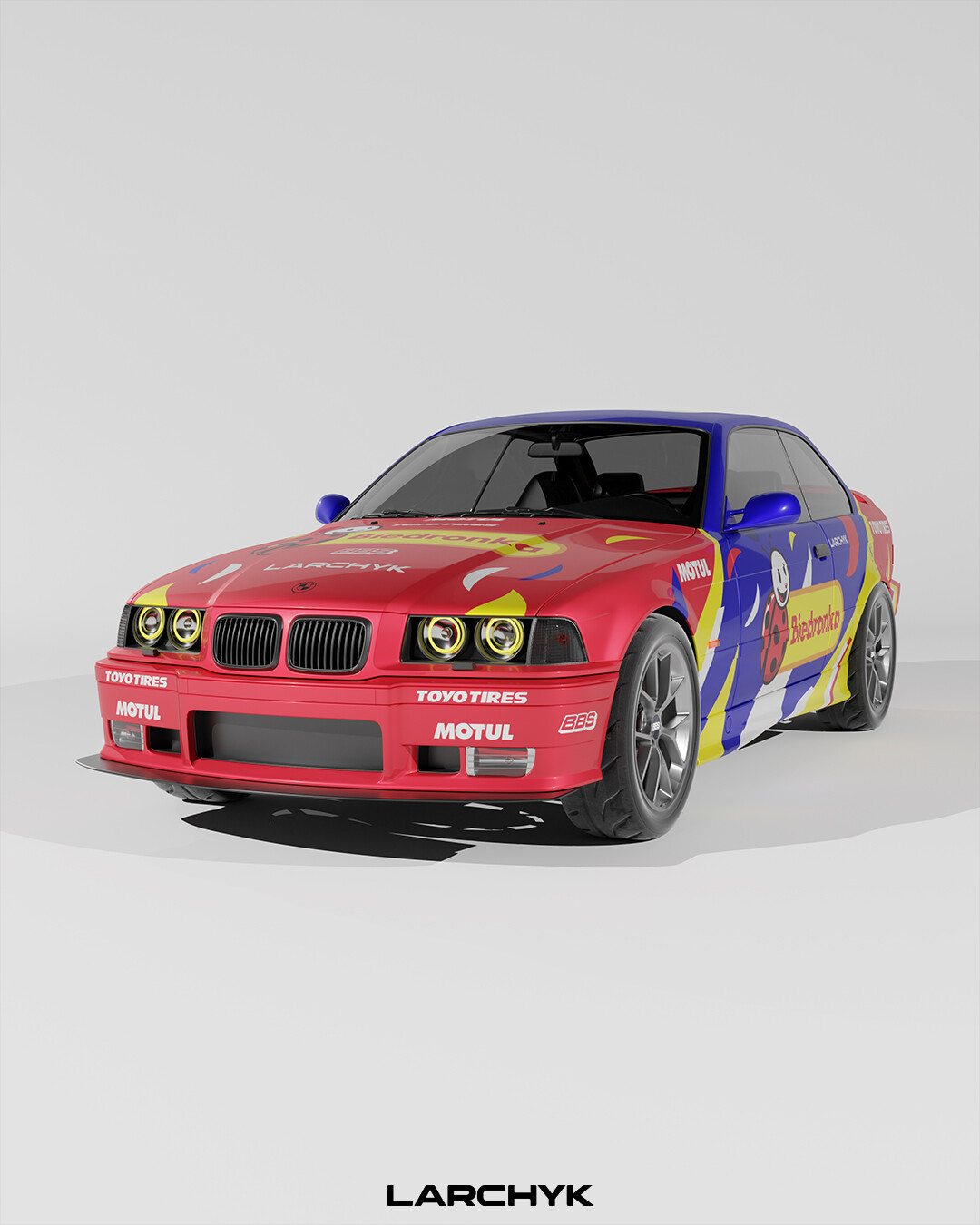 ArtStation - BMW M3 E36 Biedronka Edition