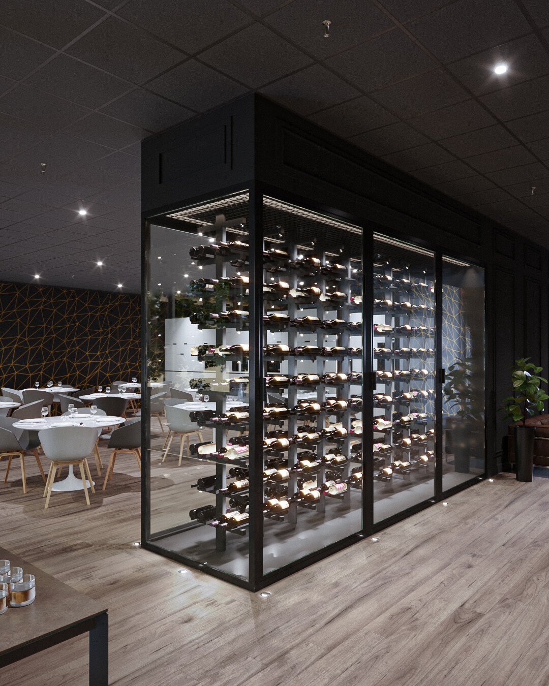 ArtStation - Restaurant wine rack