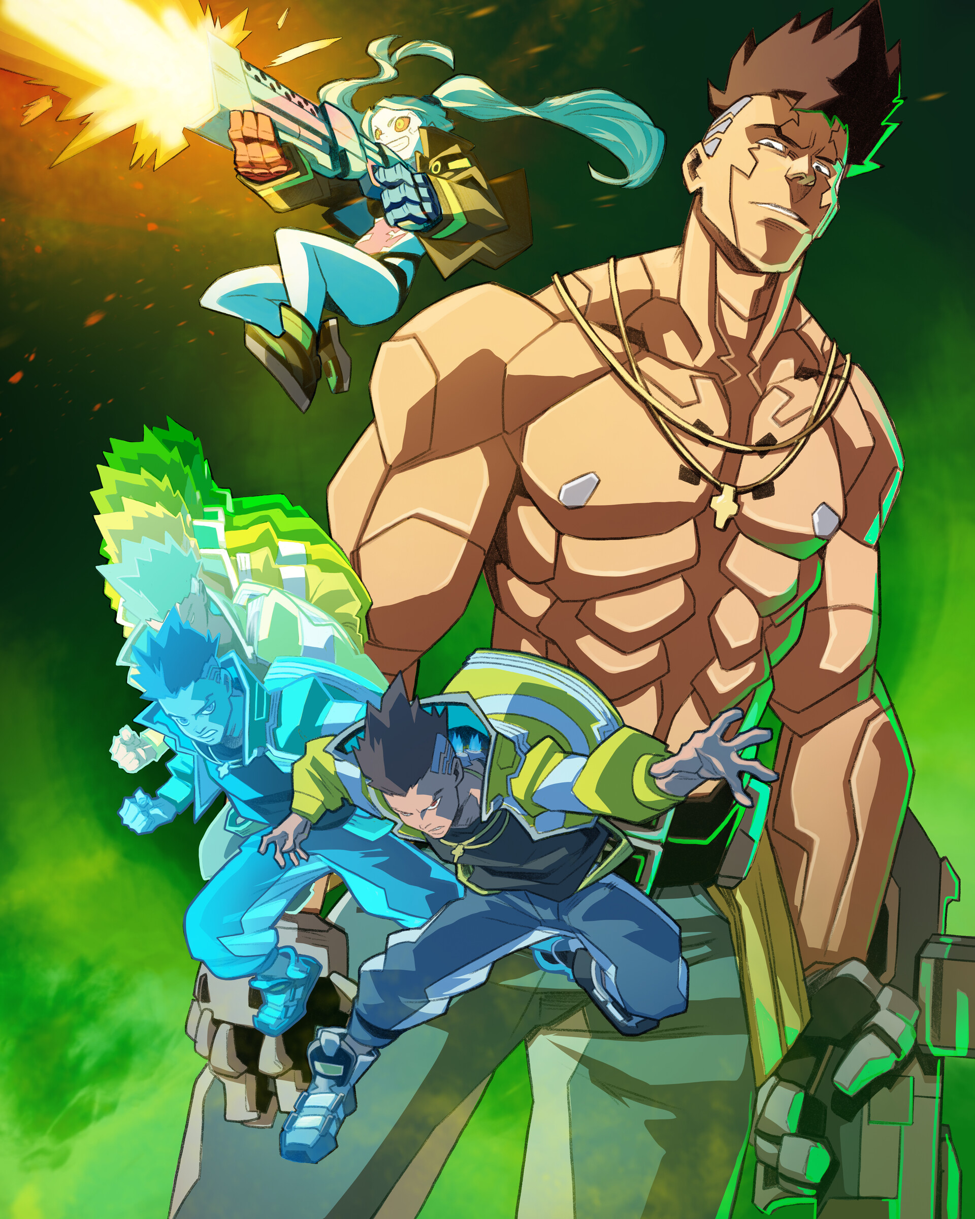 ArtStation - Cyberpunk Edgerunners - David X Rebecca