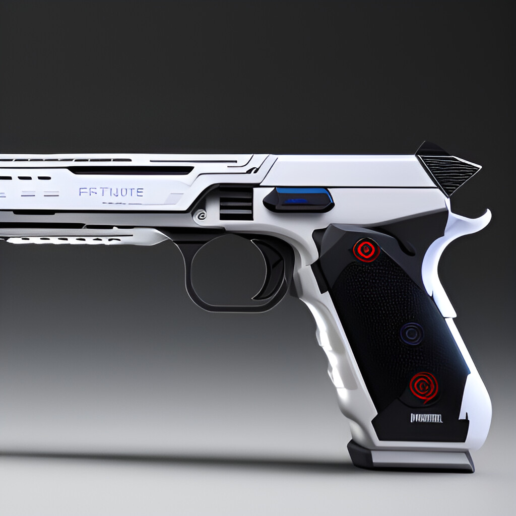 ArtStation - Futuristic pistol