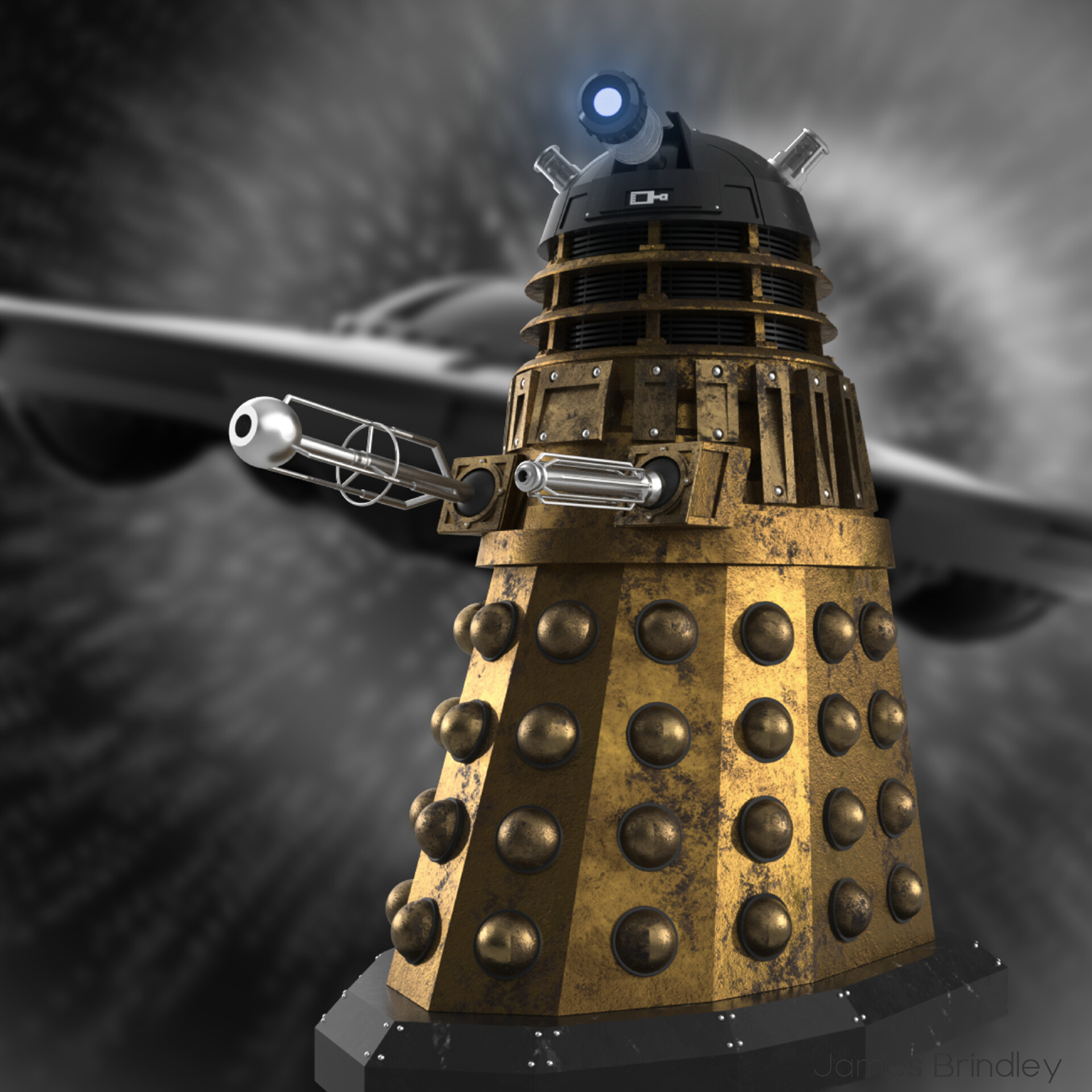 ArtStation - Emperor Guard Dalek The Parting of the Ways