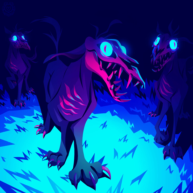 ArtStation - Hellhound Pack