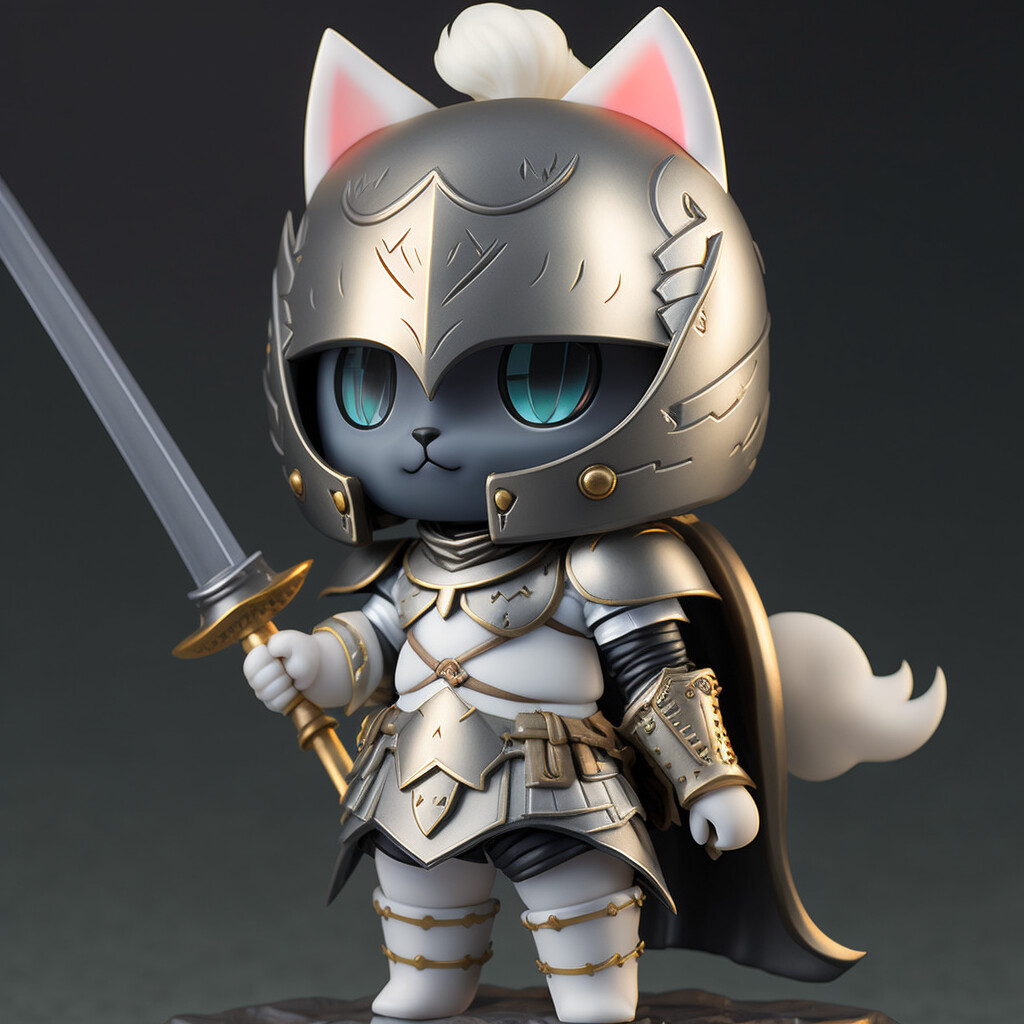 ArtStation - Nendoroid Cat Knight