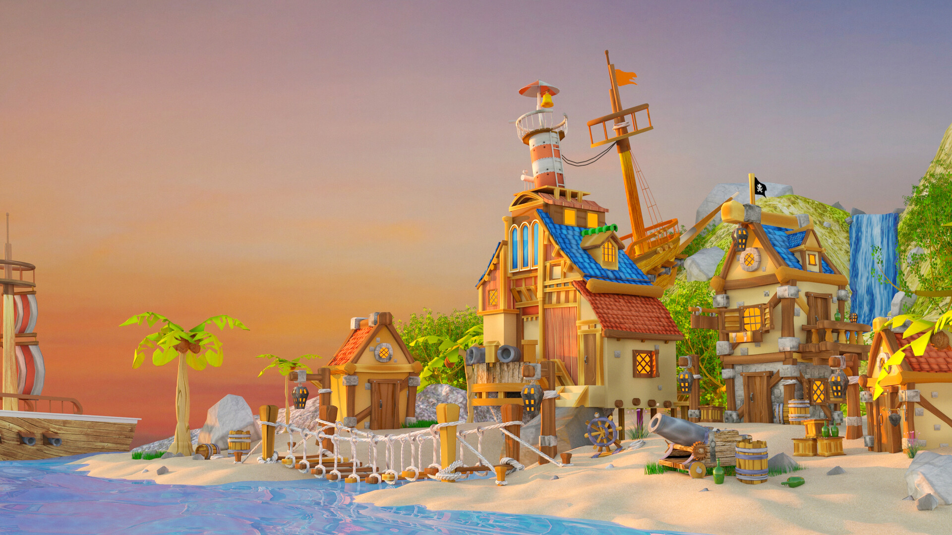 ArtStation - 3D cartoon concept environment