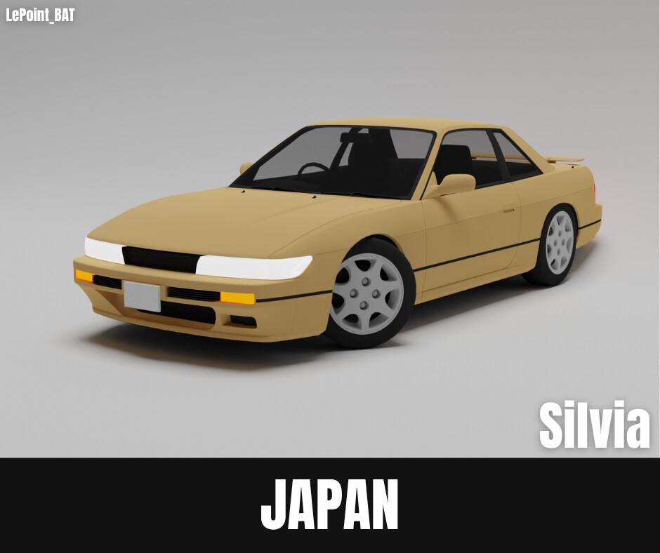 ArtStation - TOON Japan : Nissan Silvia S13