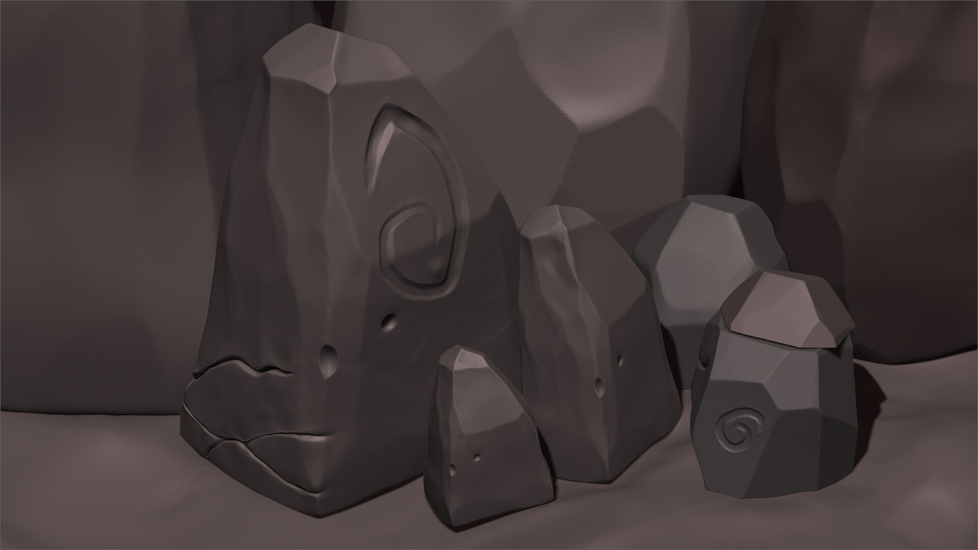 ArtStation - 3D Stylized Rocks
