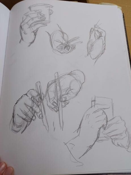 ArtStation - Assorted hand studies