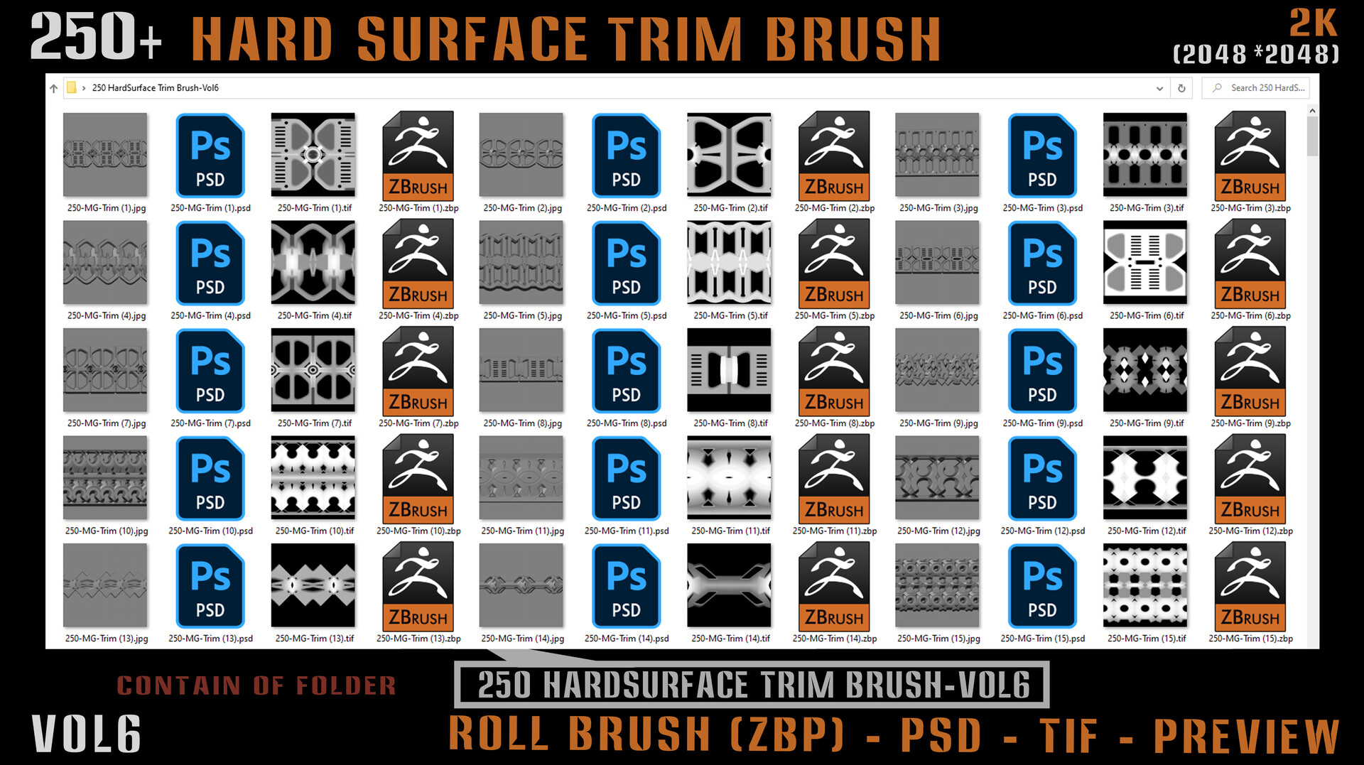 mona ghafourian - 250+ Hard Surface Trim Brush - Vol6