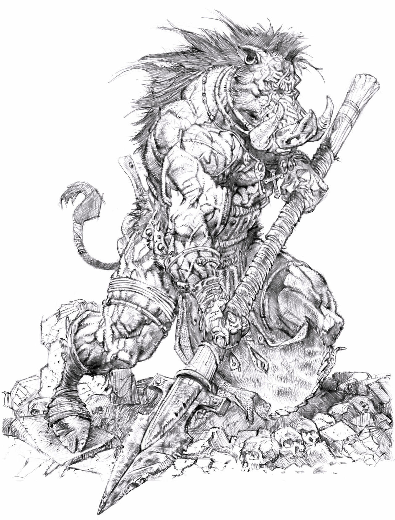 ArtStation - Boar Warrior 2