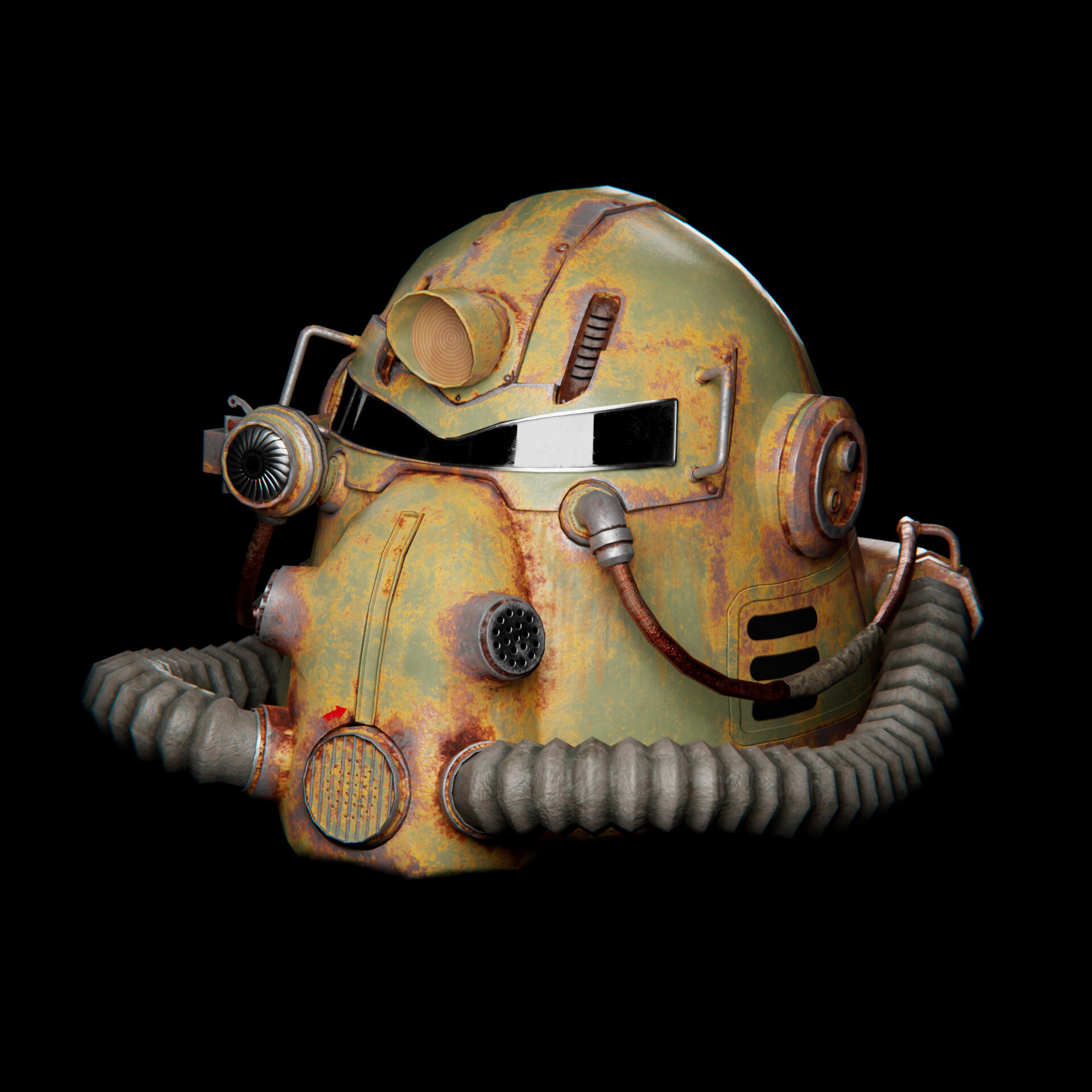 ArtStation - FallOut 76 Power Armor Helmet