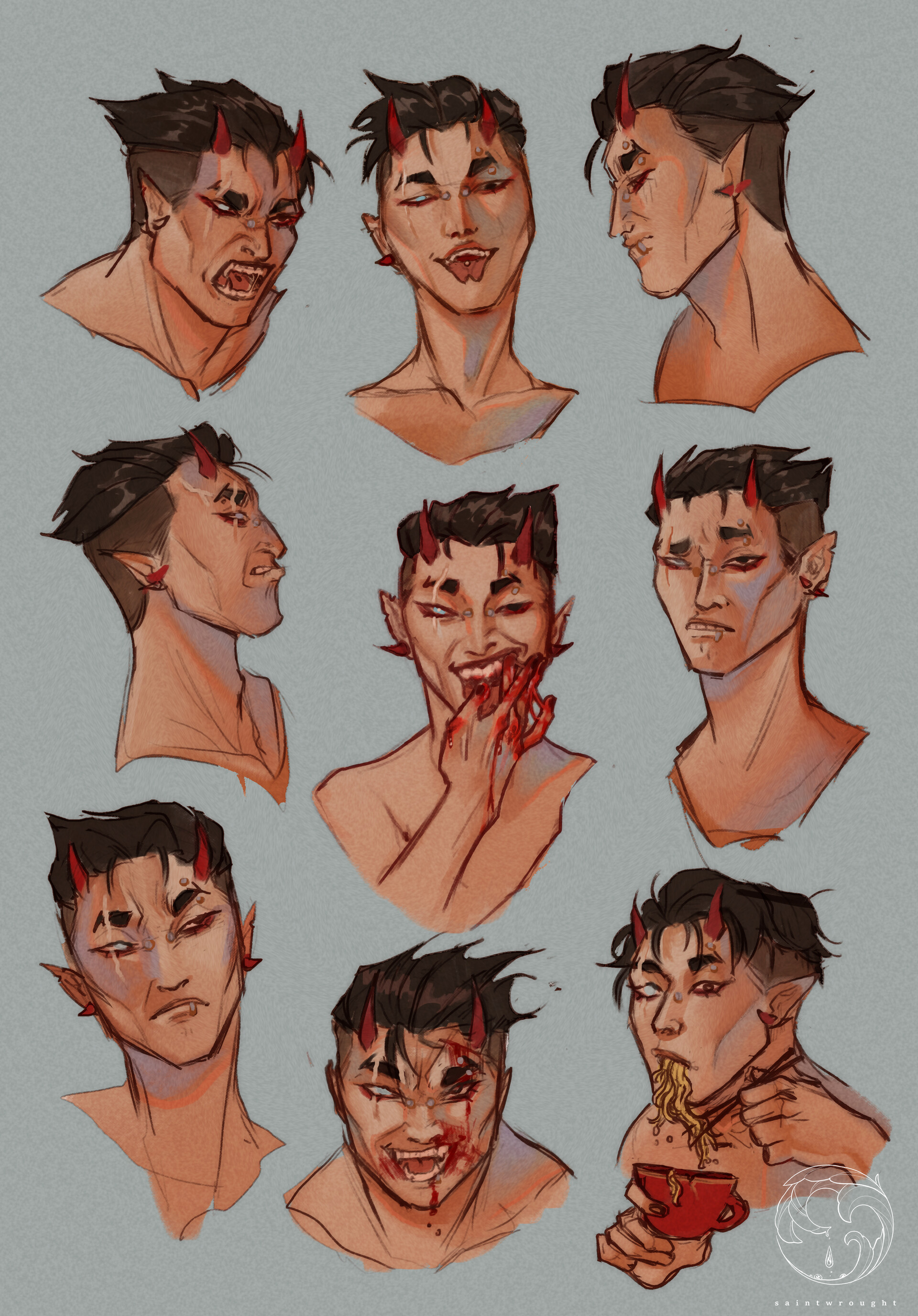 ArtStation - Excercise | Expression Sheet
