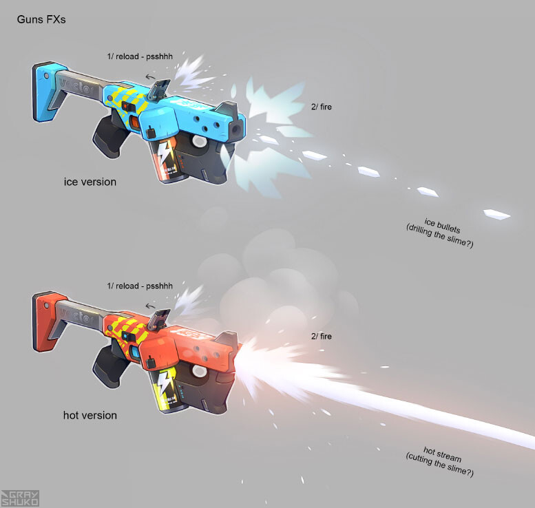 Gray Shuko - SLIMECORE - Weapons