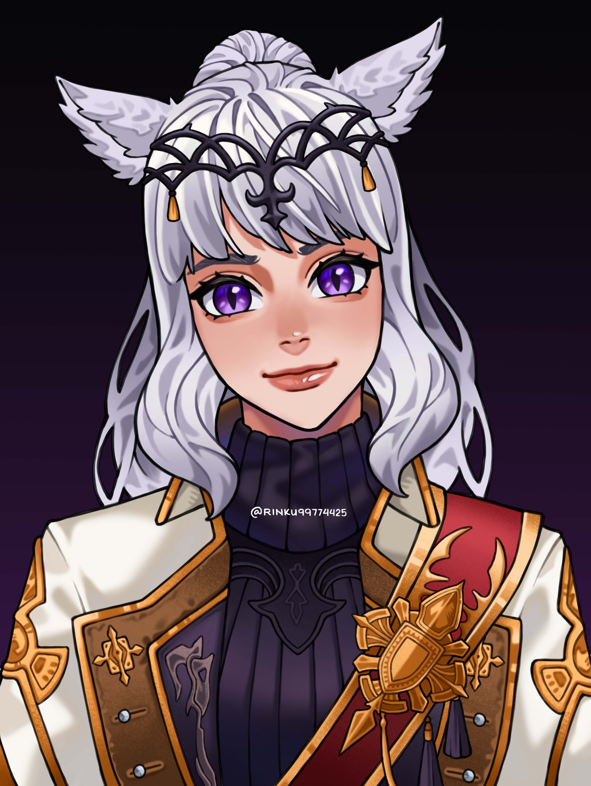 ArtStation - Miqot'e (FFXIV commission)